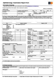 TM.CAD.0133(162A) Ophthalmology Exam Report Form Issue.4 JAN.2018 ...